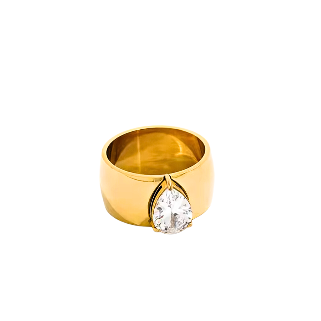 Teardrop Stone Ring – Mickey's Girl