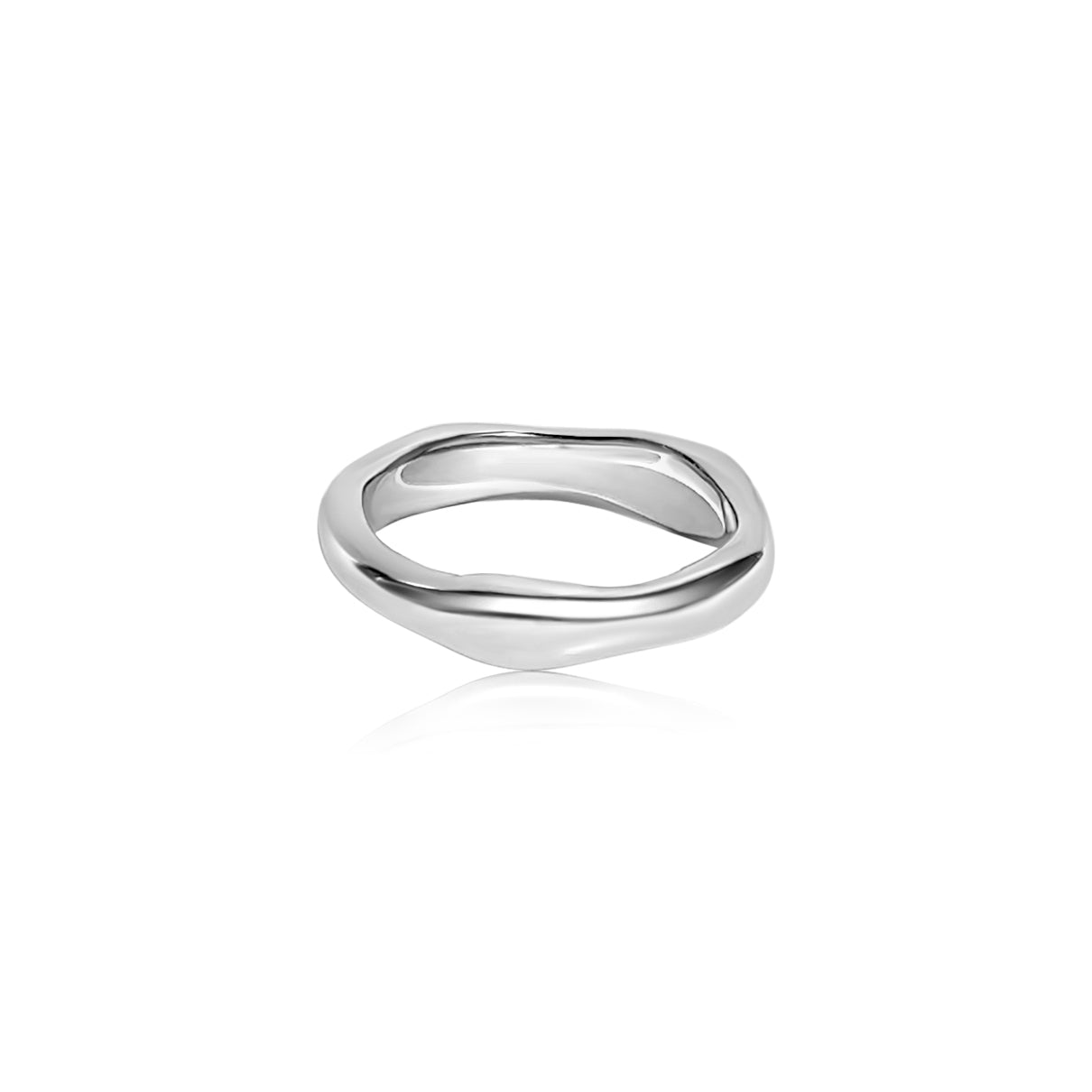 Silver Double Stacked Irregular Rings – Mickey's Girl