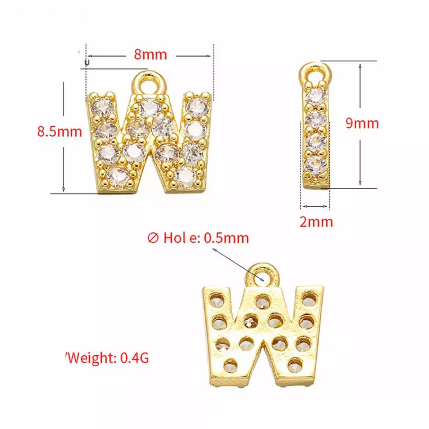 Pave Initial Charm Pearl Paperclip Chain Necklace – Mickey's Girl